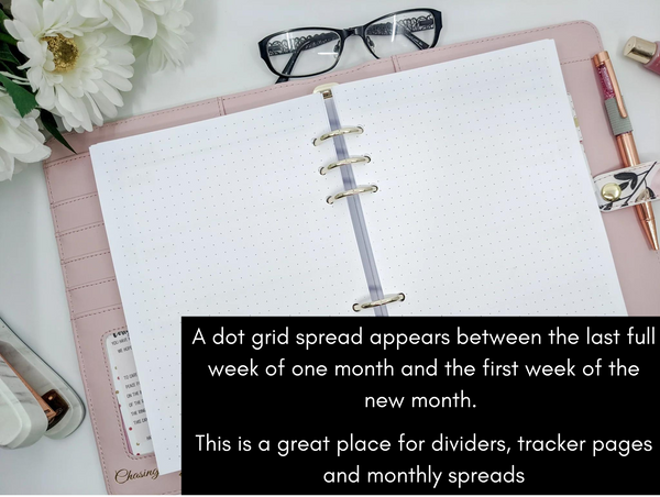 Daily Planner Inserts Monochrome Style - for A5 planners printed in ...