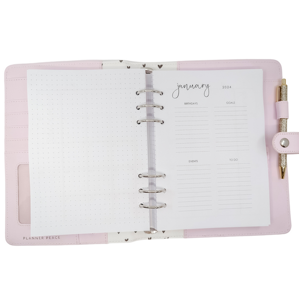 Monthly Planner Inserts Simple Style for A5 Planner by Planner Peace ...