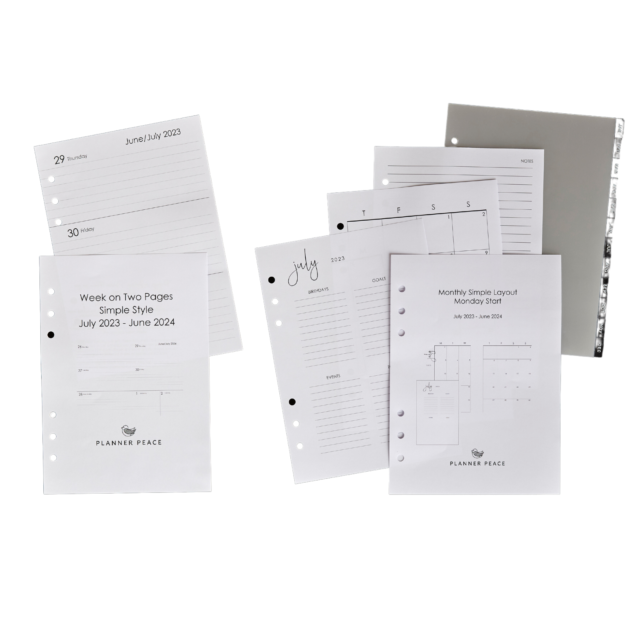 A5 NDIS Support Planner bundle - Planner and Dividers included ...