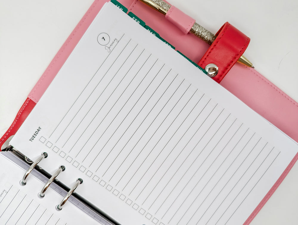 A5 Daily Planner Inserts | Simple Checklists - Planner Peace