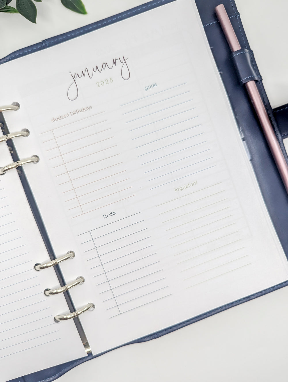 Teacher Planner Insert Pack (2024) - Planner Peace