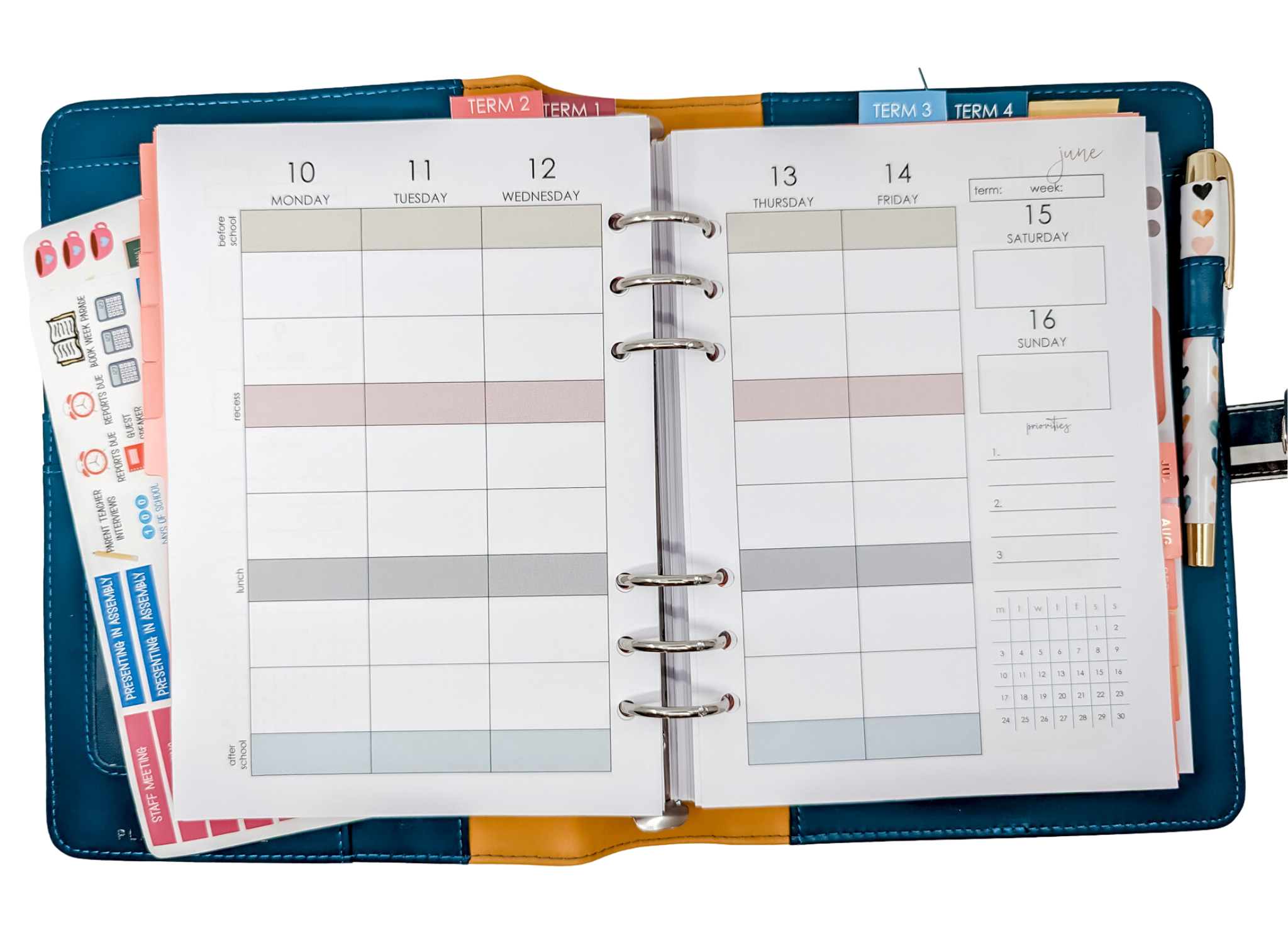 Teacher Planner Insert Pack (2024) - Planner Peace