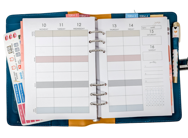 Teacher Planner Insert Pack (2024) - Planner Peace