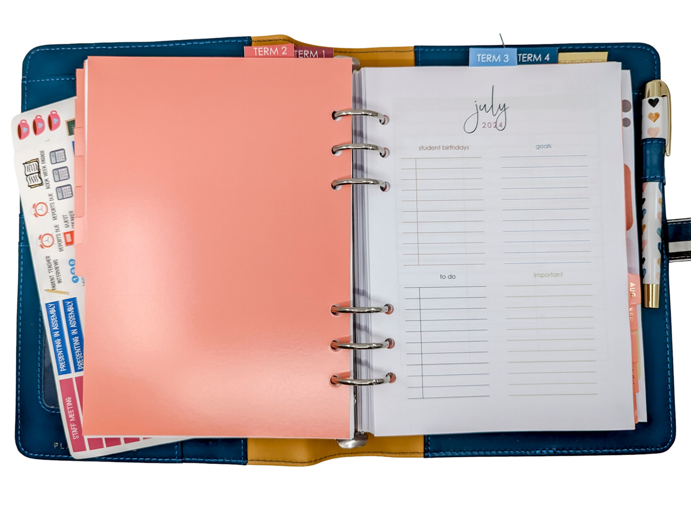 Teacher Planner Insert Pack (2024) - Planner Peace