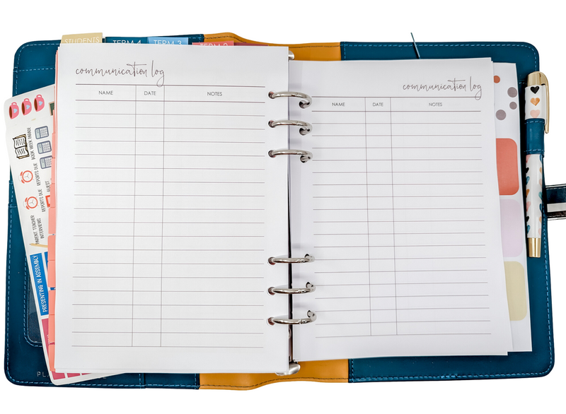 Teacher Planner Insert Pack (2024) - Planner Peace