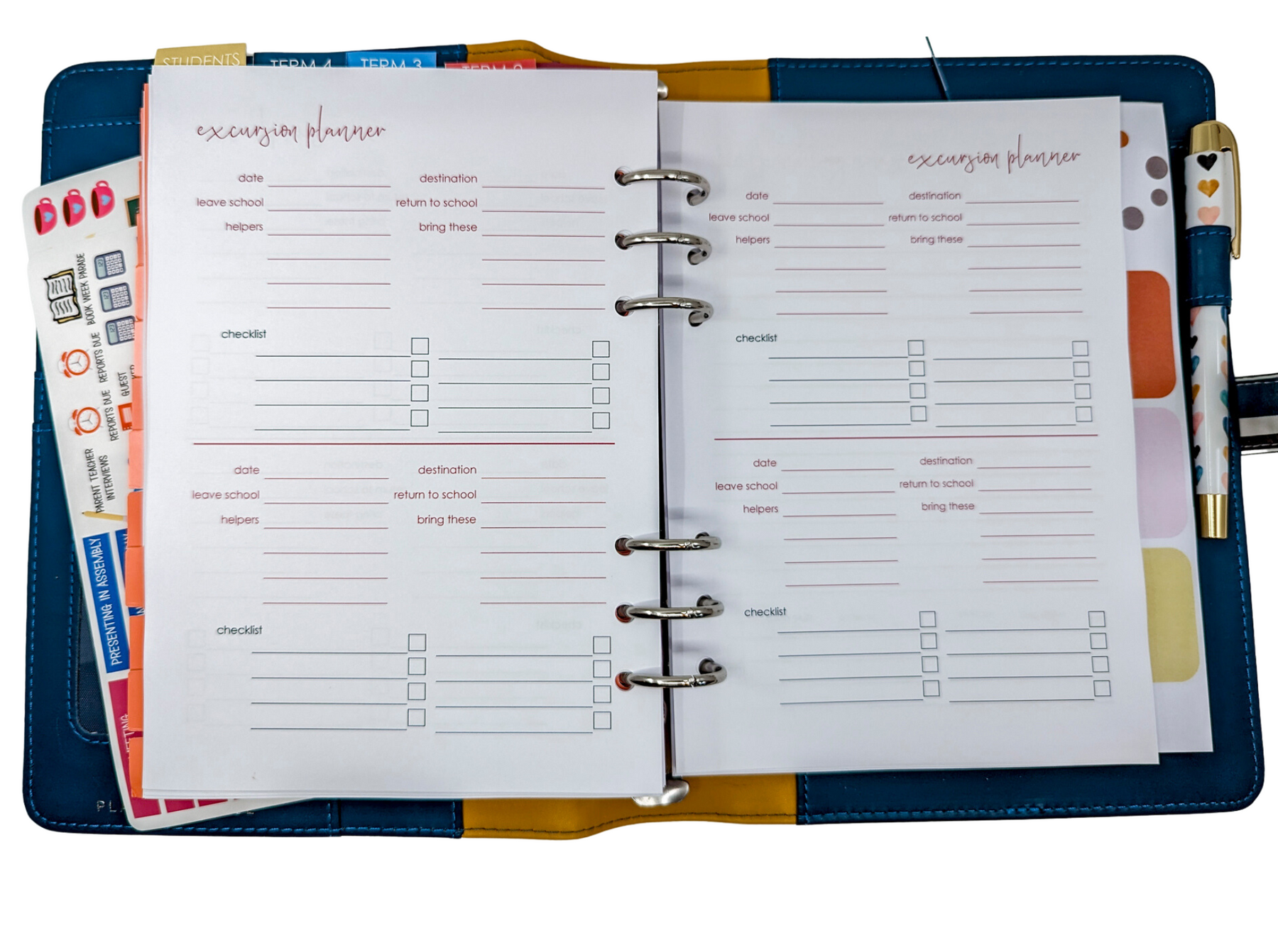 Teacher Planner Insert Pack (2024) - Planner Peace
