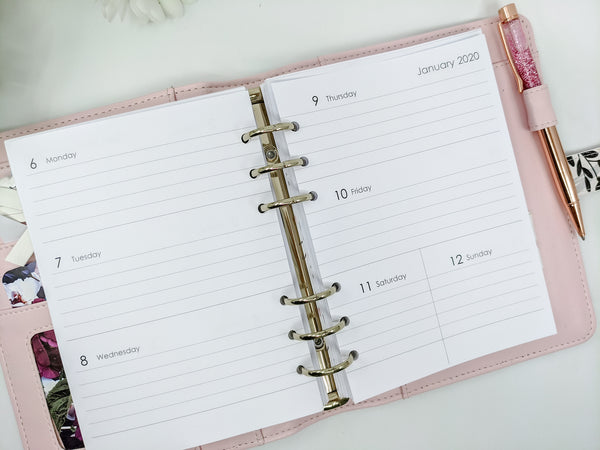 B6 Horizontal Layout diary refill for B6 Planners by Planner Peace ...
