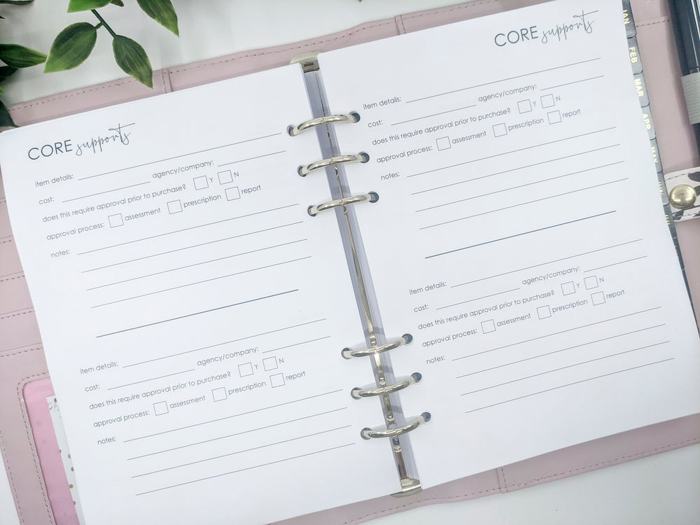 NDIS Planner Insert Pack for National Disability Insurance Scheme by ...