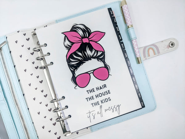 It's All Messy Planner Dashboard from Chasing Planner Peace - Planner Peace