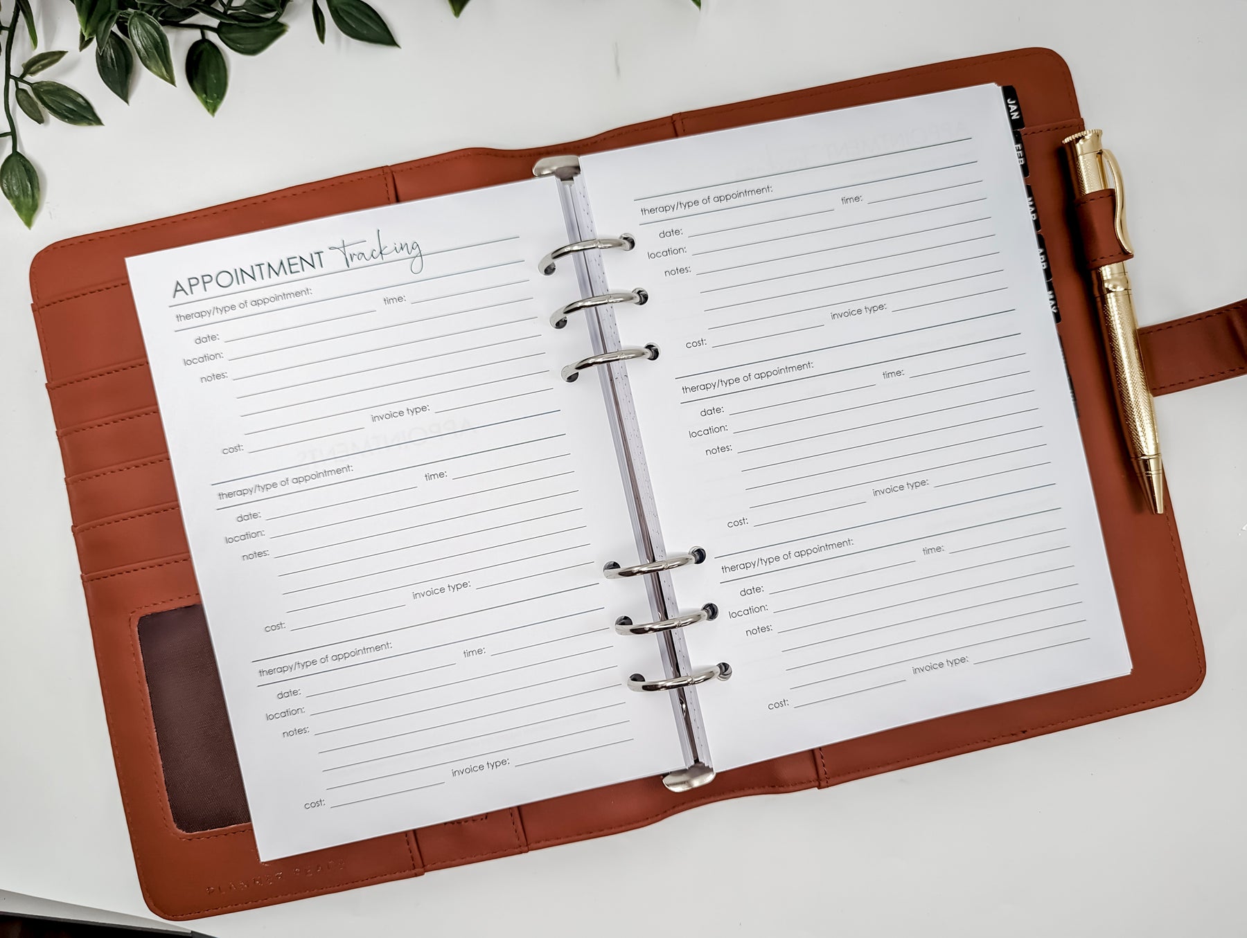 NDIS Planner Bundle REFILL PACK - Planner Peace